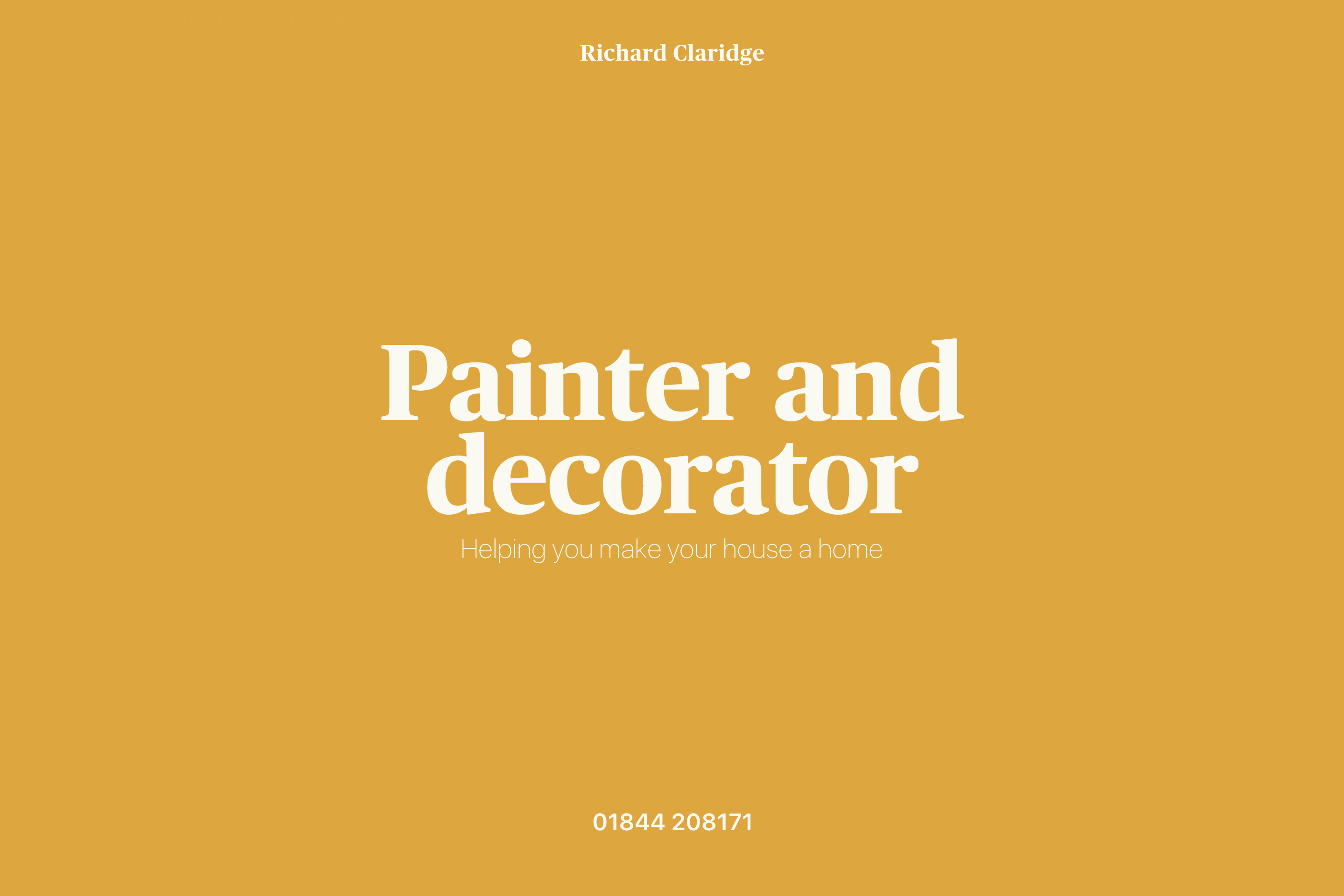 Painter and decorator | Oxon & Bucks | Richard Claridge